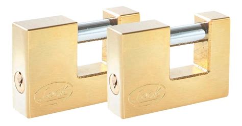 Candado Para Cortina Antipalanca 80mm Seguridad 2 Pzas Lock J2ccl