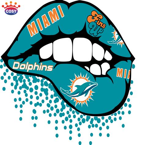 Miami Dolphinsnfl Svg Football Svg File Football Logo Nfl Fabric