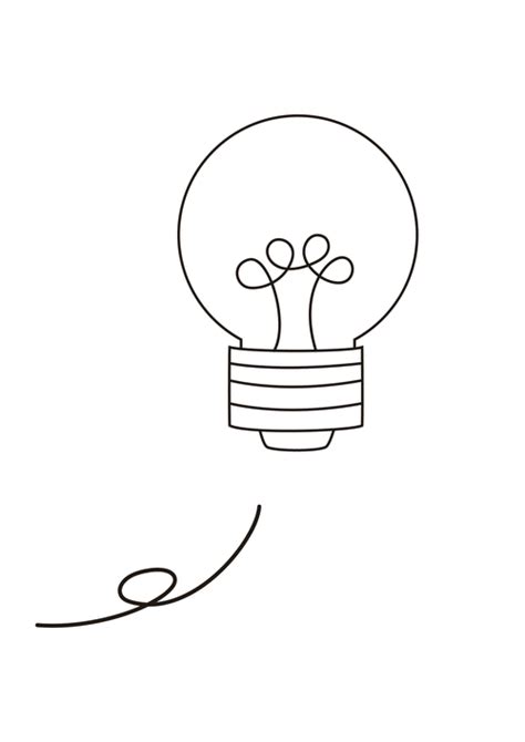 灯泡简笔画多张 图文（推荐20张） 简笔画图片大全