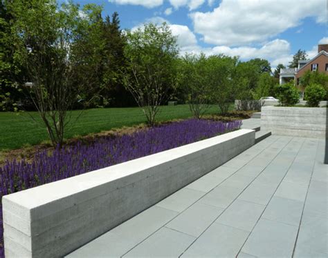 Modern Concrete Seat Walls Boerum Hill Garden Outside Space Nyc