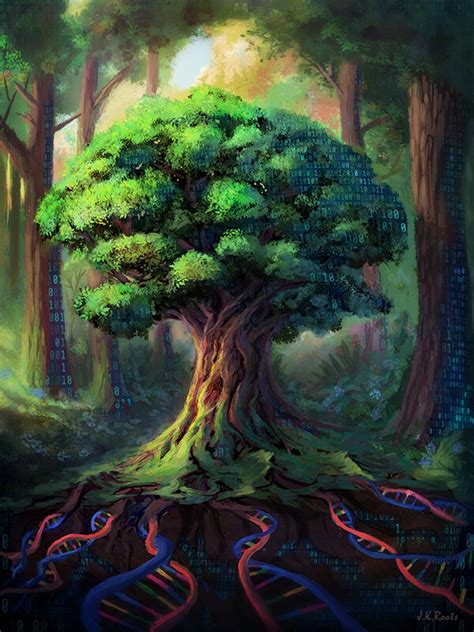 DNA Tree By J K Roots R ImaginaryLandscapes