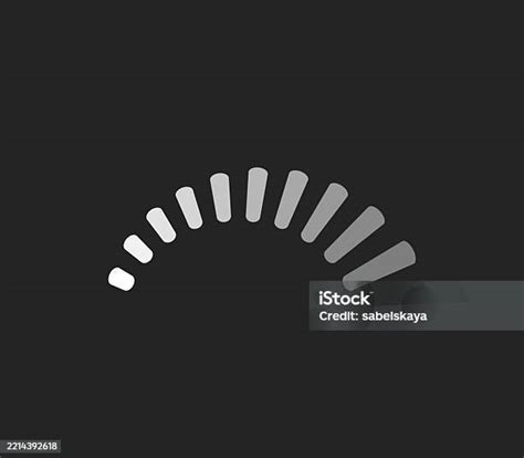 Loader Round Bar Vector Loading Scale Indicator Progress Bar Upload Download Process Digital