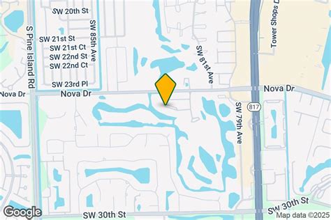 Davie Florida Zip Code Map Detailed