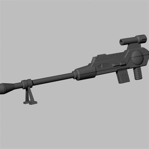 3d Printable Sniper Rifle For Transformers Titans Return Perceptor By