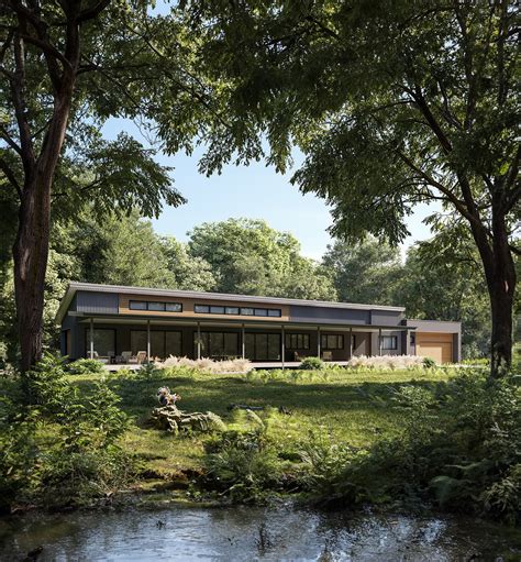 Cgi Forest House Behance