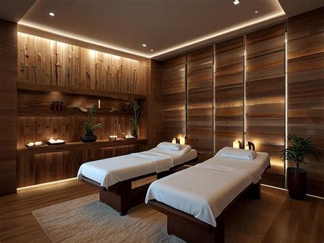 Massage Center Interior Design 8k Resulation Premium Ai Generated Image