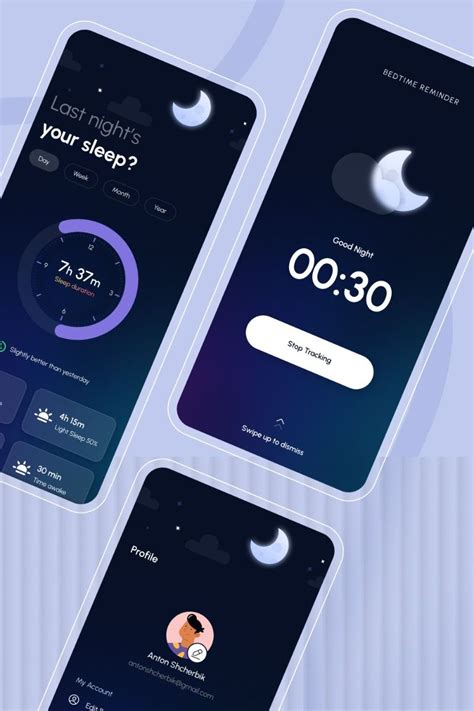 Modernized Sleep Tracker App Ui Home Screen Of Sleep Apps Sleep