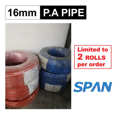 Pa Pipe Poly Aluminium Pipe 16mm With Span Cert 25m 50m 100m Shopee
