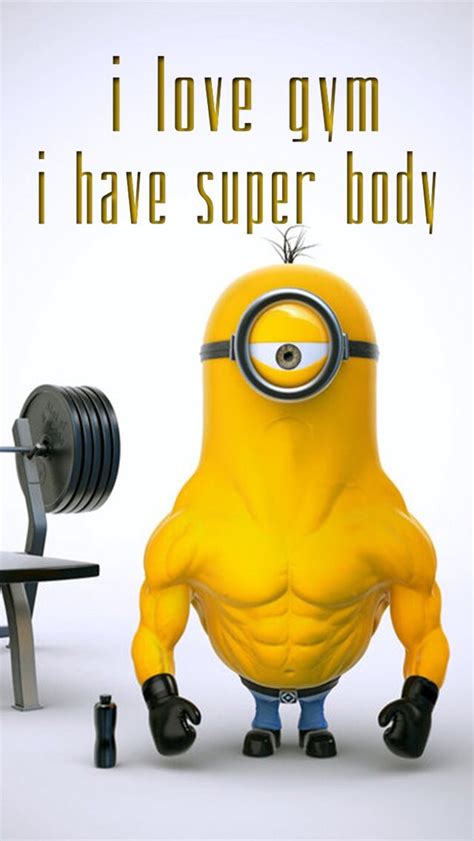 Body Builder Minion Minions Bonitos Minions Navideños Chistes Ironicos
