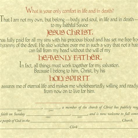 Reaffirmation Of Faith Certificate Faith Alive Christian Resources