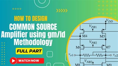 Design Of A Cmos Common Source Amplifier Using Gm Id Methodology In