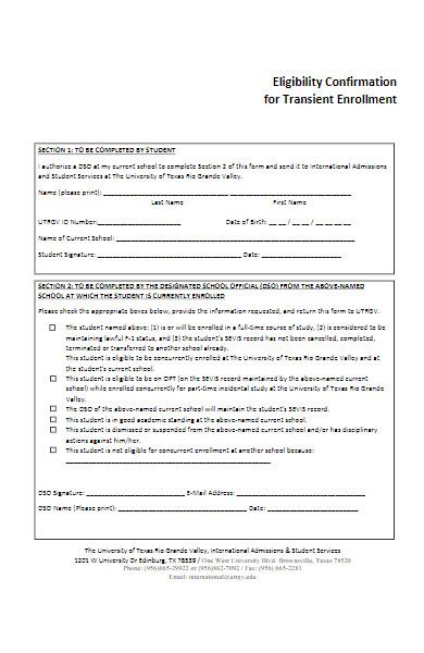 Free 30 Enrollment Confirmation Forms Download How To Create Guide Tips