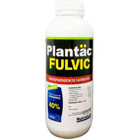 Plantac Fulvic 1l Frasco Cajax12 Acido Fulvico Bioestimulante Avgust