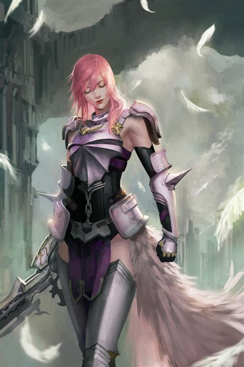 Lightning Farron Final Fantasy And 2 More Drawn By Phamoz Danbooru