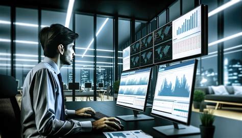 Premium Photo Professional Female Analyst Is Highly Focused On Financial Data Across Multiple