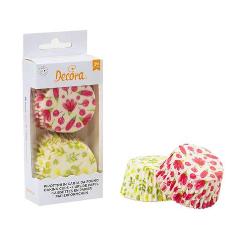 Bestel Decora Baking Cups Watercolor Flowers Pk36 Voor Slechts € 225