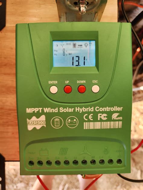 Mars Rock 1400w 12v 24v Wind Solar Hybrid Controller Charge Ternary