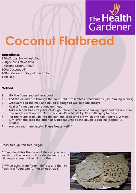 Flatbread The Health Gardener