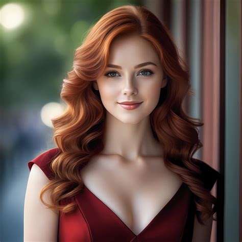 Download Ai Generated Woman Redhead Royalty Free Stock Illustration