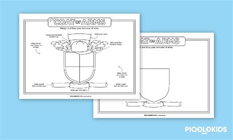 Coat Of Arms Template Worksheets