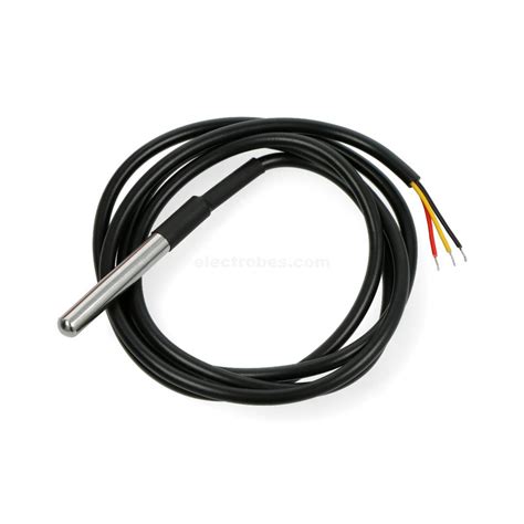 Ds18b20 Waterproof Temperature Sensor 1m Probe In Pakistan