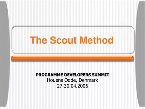 Ppt The Scout Method Powerpoint Presentation Free Download Id 1824510