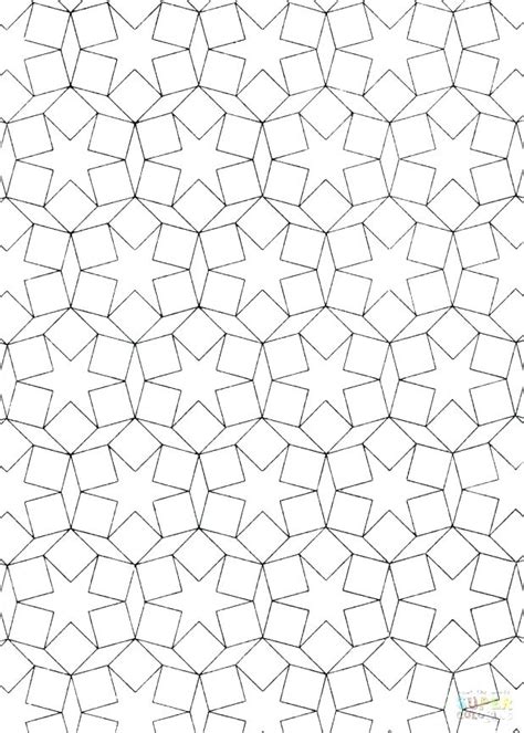 Islamic Geometric Patterns Coloring Pages