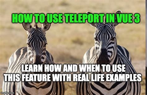 How To Use Teleport In Vuejs 3 Zelig880
