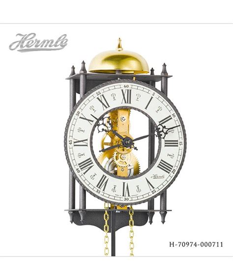 Grandfather Clock Hermle Skeleton Sangalli By 1900 Milan