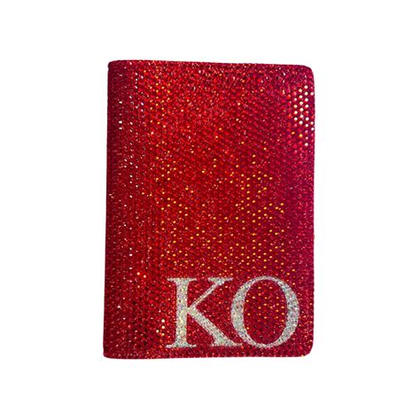 Luxury Crystal Passport Cover With Monogram The Itinerary Shop