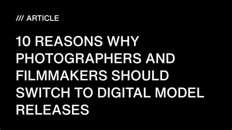Top 10 Benefits Of Using Digital Model Releases For Creators