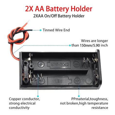 3v Aa Battery Case Box 1 2 3 4 Slots Aa Lr6 Hr6 Battery Holder Storage