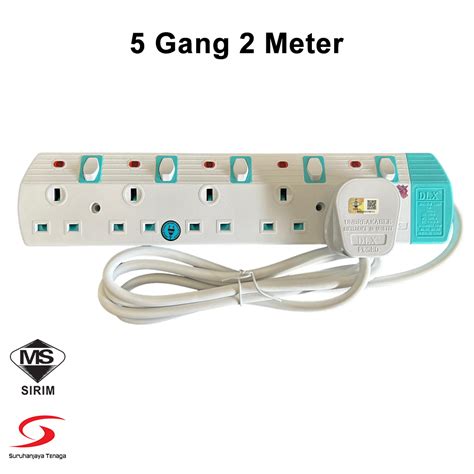 Sirim Trailing Socket Heavy Duty Extension Plug Universal Socket Multi