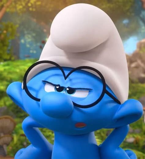 Brainy Smurfs Memes Smurfs Pfp Smurfs With Glasses