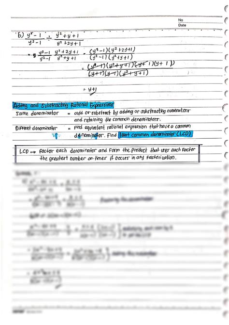 Solution Algebra Rational Expression Definition And Example Studypool