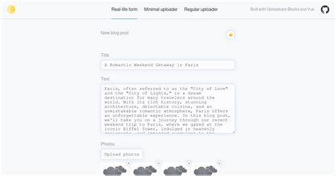 vue uploader codesandbox