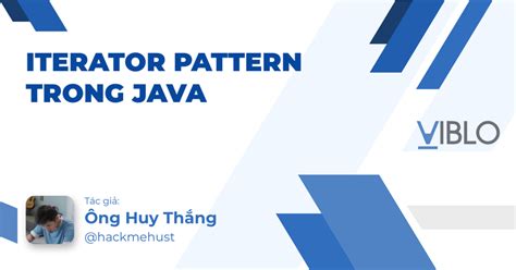 Iterator Pattern Trong Java