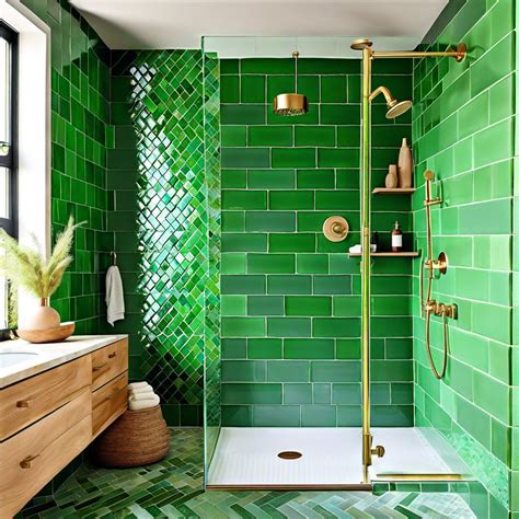 15 Green Tile Shower Ideas For Refreshing Bathroom Inspiration