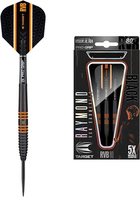 Target Darts Raymond Van Barneveld Rvb 80 Black 80 Tungsten Steel Tip