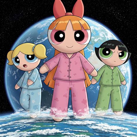 Ai Giant Powerpuff Girls In Pajamas By Fatihemrei On Deviantart