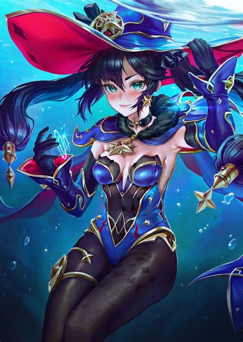 Artofkuzu Mona Genshin Impact Genshin Impact Absurdres Highres