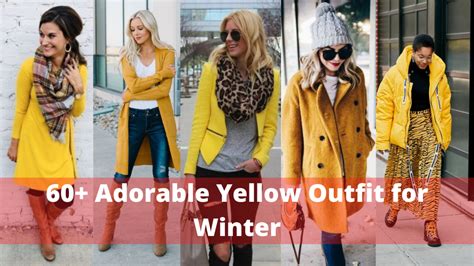 60 Adorable Yellow Outfit For Winter Style Female