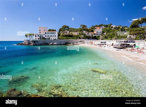 France Bouches Du Rhone Cassis The Beach Of The Bestouan In The Face Of The Anse De La Grande