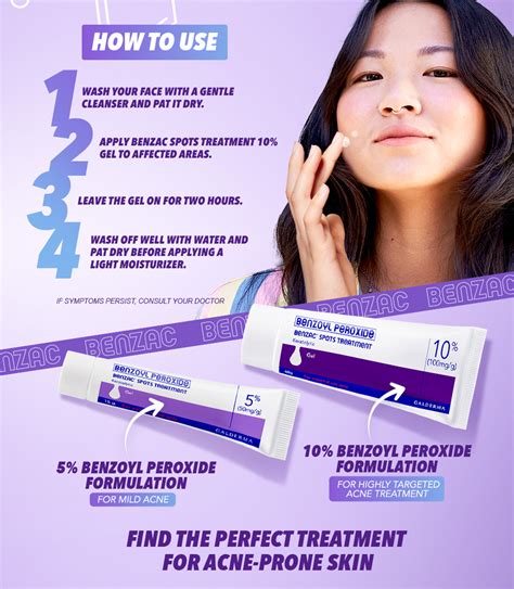 Benzac Spots Treatment 10 60g [anti Acne Pimple Gel Cream With