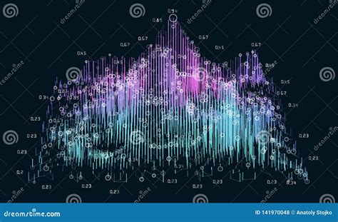 Abstract 3d Big Data Concept Futuristic Infographics Design