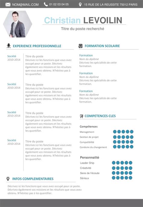 Modèle De Cv Cadre Design Gratuit à Télécharger