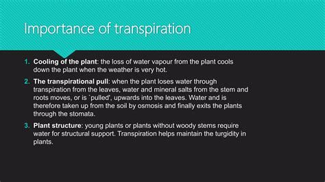 Transpiration Pptx