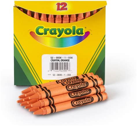 Crayola Crayons In Orange Bulk Crayons 12 Count Standard