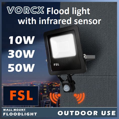 Fsl Motion Sensor Floodlight 10w 30w 50w Shopee Malaysia