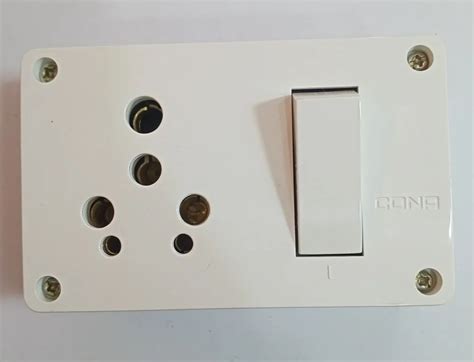 Cona Single Switch Socket Combine Box 16a At ₹ 100piece In New Delhi